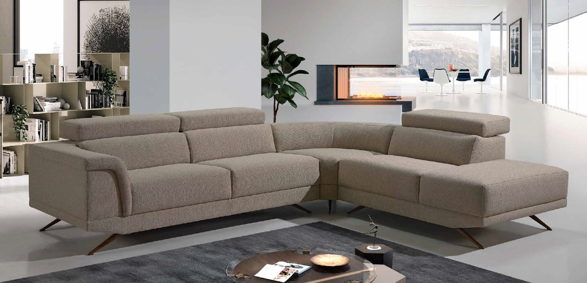 Sofá Valentino de Canto com Puff 5 lugares – Móveis Sandribel